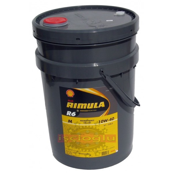 10W40 10/40 SHELL R6 TAM SENTETİK MOTOR YAĞI 20 LİTRE KOVA BİDON EN ...